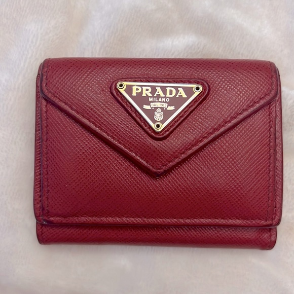 Prada | Bags | Authentic Prada Compact Wallet | Poshmark